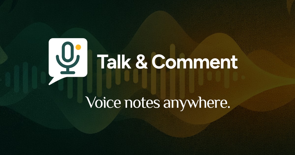 Voice Feedback for Teachers | Talk & Comment